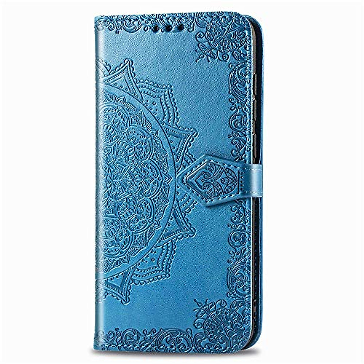 Asdsinfor Compatible with Xiaomi Redmi Note 9S Case Wallet Case Credit Cards Slot with Stand for PU Leather Shockproof Flip Compatible with Redmi Note 9 Pro/Redmi Note 9 Pro Max Mandala Blue SD