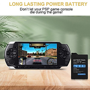 JDIRLDL PSP-S360 Battery High Capacity Quality Real 6500mAh 3.6V Lithium Ion Rechargeable Battery Pack Replacement for PSP 2000/PSP 3000,PSP Lite,PSP Slim,PSP-S110 Console