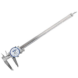 Fowler 52-008-712-0, Premium Dial Caliper With 0-12" Measuring Range (White)