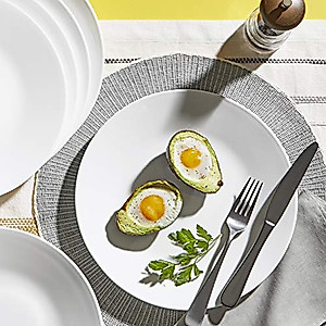 Corelle Winter Frost White Dinner Plates Set (10-1/4-Inch, 6-Piece)