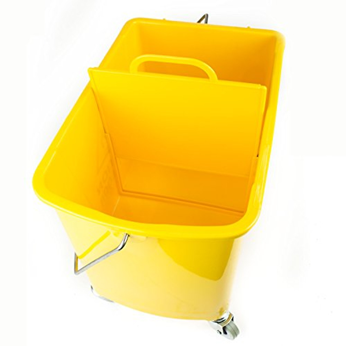RK Safety RKMB24-Y Commercial Side Press Wringer for Mop Bucket 24 qt / 6 gal (Yellow)