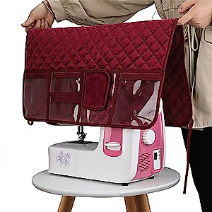 Sewing Machine Pad for Table with Pocket Water-Resistant Sewing Machine Pad Organizer Pad Organizer for Sewing Machine Needlework Storage Bag