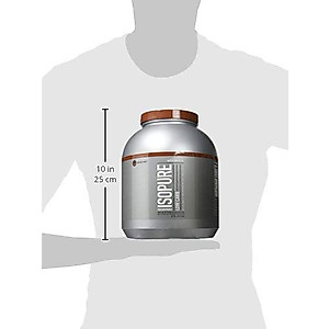 Isopure Whey Isolate Protein Powder with Vitamin C & Zinc for Immune Support, 25g Protein, Low Carb & Keto Friendly, Flavor: Dutch Chocolate, 4.5 Pounds (Packaging May Vary)