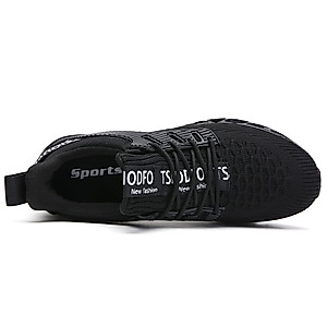 Sneakers for Women Gym Athletic Sport Running Workout Shoes All Black Size 8 mesh Breathable Tennis Fashion Casual Comfort Walking Jogging