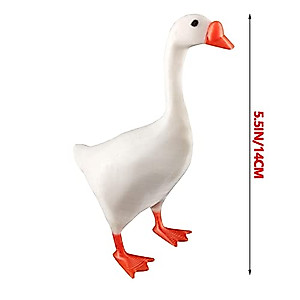 TGGH Untitled Goose Or Duck Magnetic Key Holder - Mini Cute Key Storage Rack Housewarming Gifts,3D Geese Duck Garden Statues Art