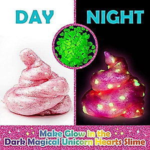 Original Stationery Unicorn Magical Slime Kit for Girls 10-12 to Make Unicorn Slime and Glow in The Dark Unicorn Slime for Kids