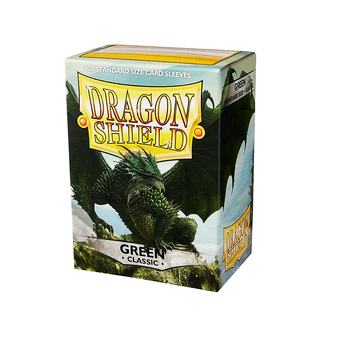 Dragon Shield Standard Size Card Sleeves – Classic Green 100 CT - MTG Card Sleeves are Smooth & Tough - Compatible with Pokemon, Yugioh, & Magic The Gathering Card Sleeves