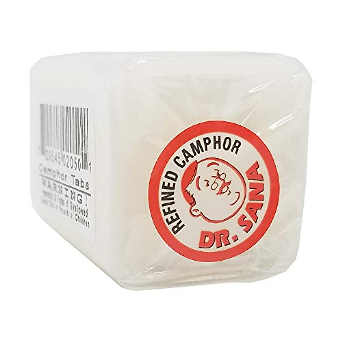 Dr. Sana Refined Camphor Block. Multi-Use. Prevents Musty Odors, Stops Silverware and Tools from Rusting. 1 Block. 4 Tablets. Pack of 6