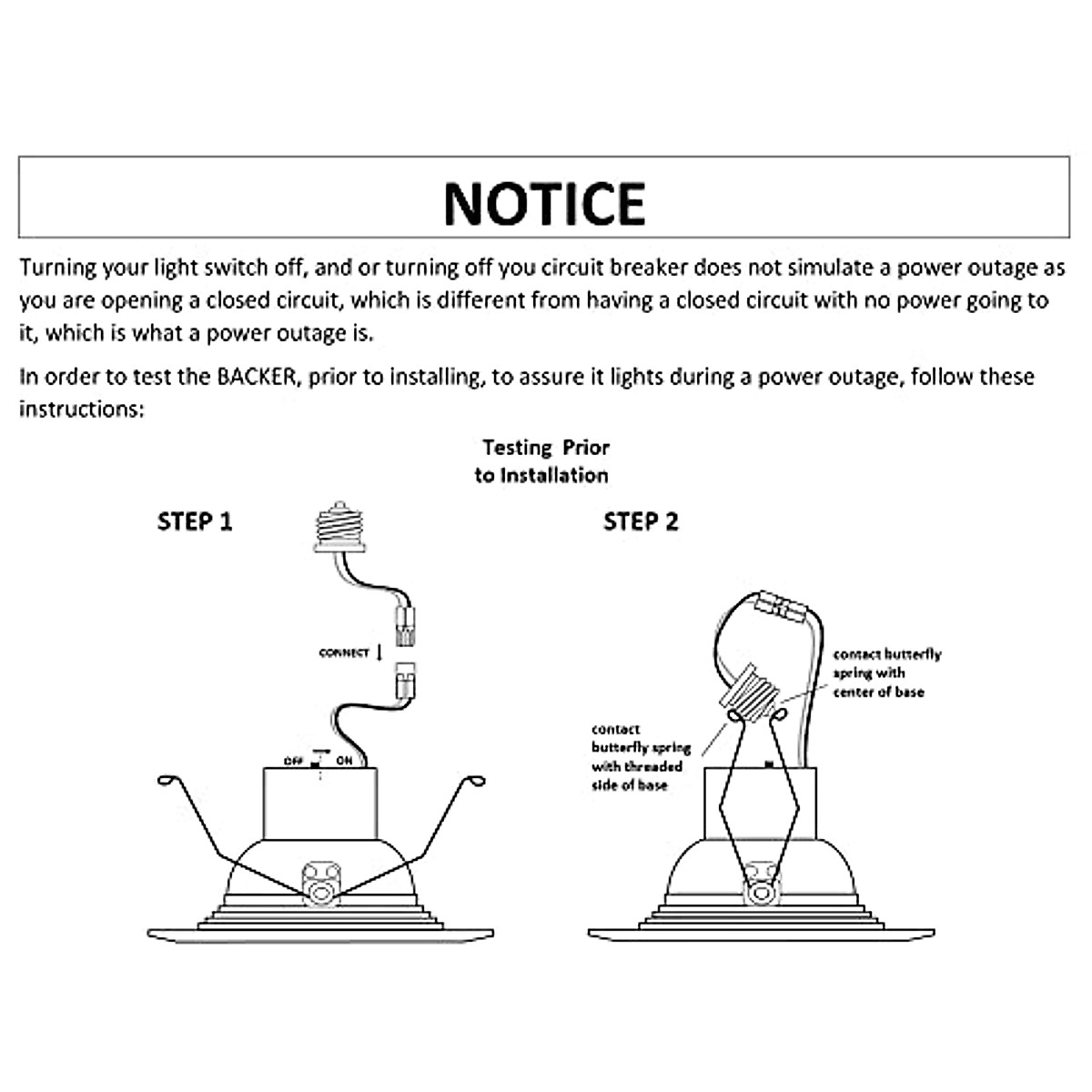 Catalina Lighting 5"-6" Battery Backup Power Supply LED Recessed Ceiling Floodlight Fixture, Emergency Lighting, White