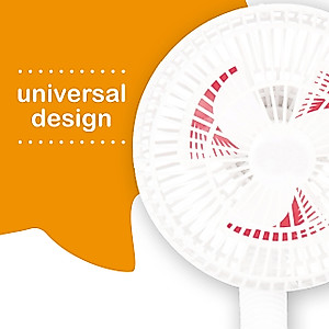 Diono Stroller Fans, Pack of 2 Clip On Baby Safe Stroller Fans with Flexible Neck for Perfect Angle, Universal Fit with Most Strollers