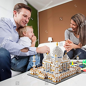 KLMEi Micro Mini Blocks Architecture Taj Mahal Building Set Landmarks Collection Model Kits Idea Toys Presents for Adults and Kids Age of 14+ 3950 Pieces