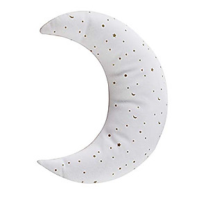 Mytex Celestial Princess Pretty 5-Piece Comforter set with gold metallic foil, Smocked texture, Girls, Teen bedding, Stars and Moons, Two Twinkling Decorative Pillows, Shabby Chic, Blush Pink, Full