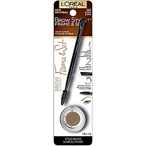 L'Oreal Paris Brow Stylist Frame and Set, Blonde, 0.08 oz.