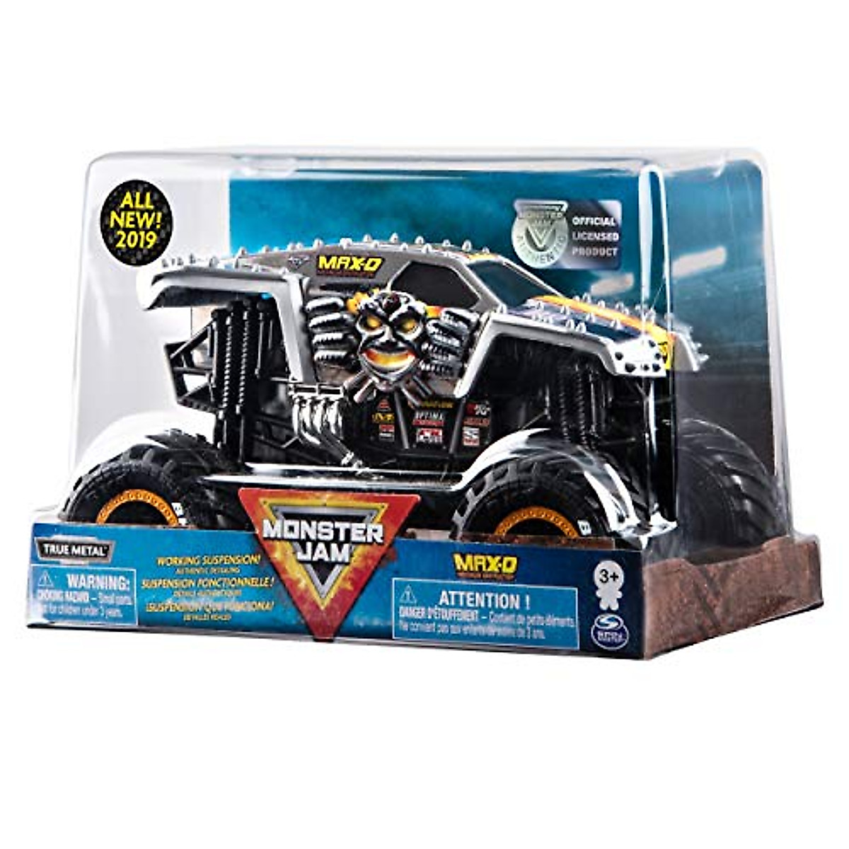 Monster Jam Official Max D Monster Truck, Die-Cast Vehicle 1:24 Scale
