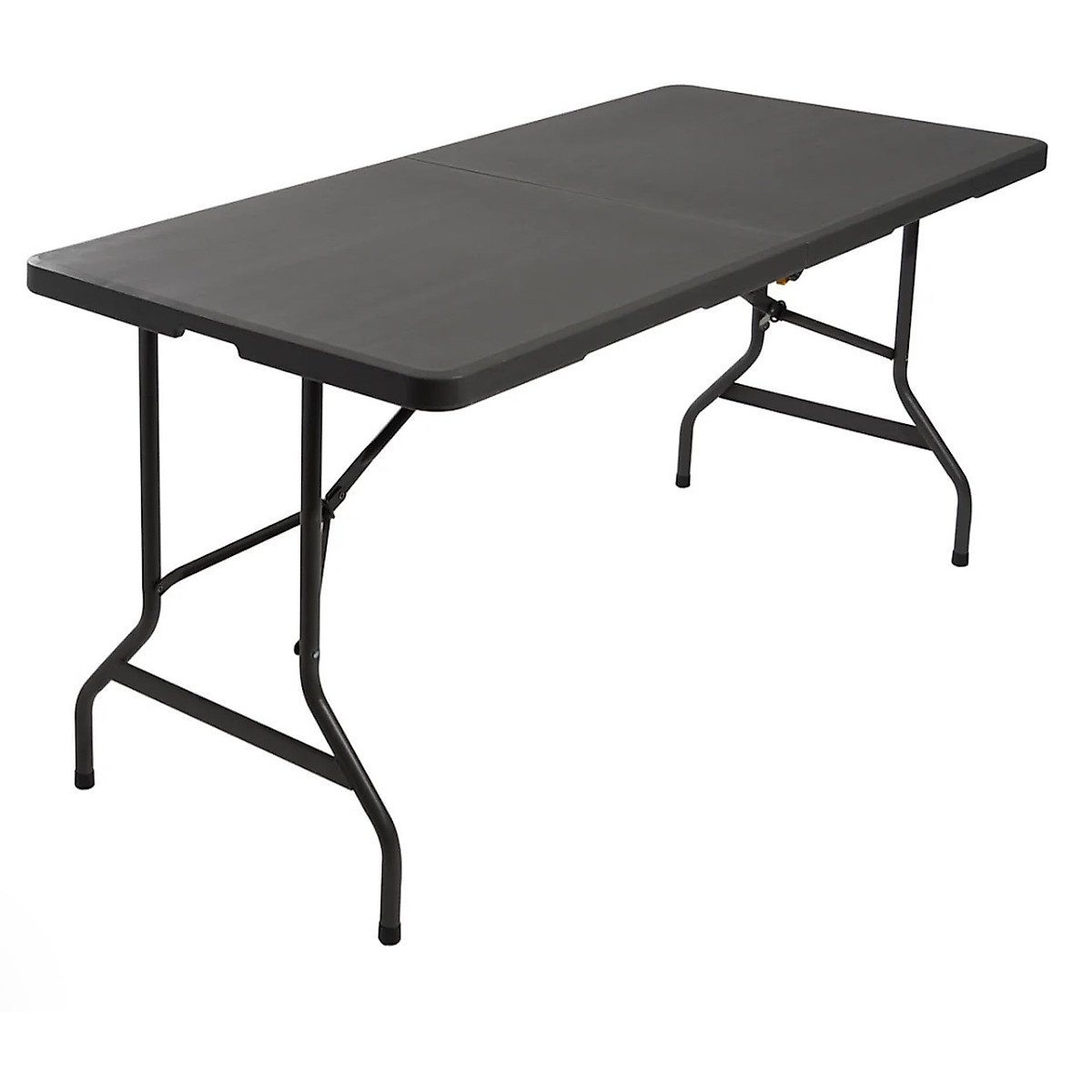 Iceberg IndestrucTable Too Bi-Fold Folding Table, Indoor/Outdoor, Commercial Grade, Charcoal, 60” W x 30” D x 29” H