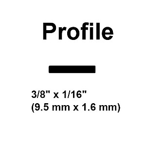 Polyethylene (LDPE) Plastic Welding Rod, 3/8 in. x 1/16 in. Ribbon, 5 Feet, Natural