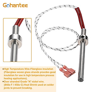 gohantee PU-CHA Igniter Compatible with Englander Pellet Stove Igniter, England Stove Works Igniter 300W 4.75"