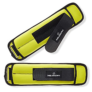 Philosophy Gym Adjustable Ankle/Wrist Weights, Set of 2 - 3 lb Each, 6 lb Total for Strength Training and Fitness