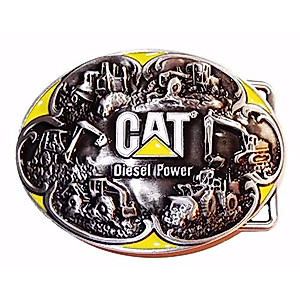 Caterpillar CAT Diesel Power Metal w/Enamel Accents Belt Buckle