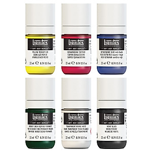 Liquitex Professional Soft Body Acrylic Paint, 6 x 22ml (0.74-oz), Mixing Set