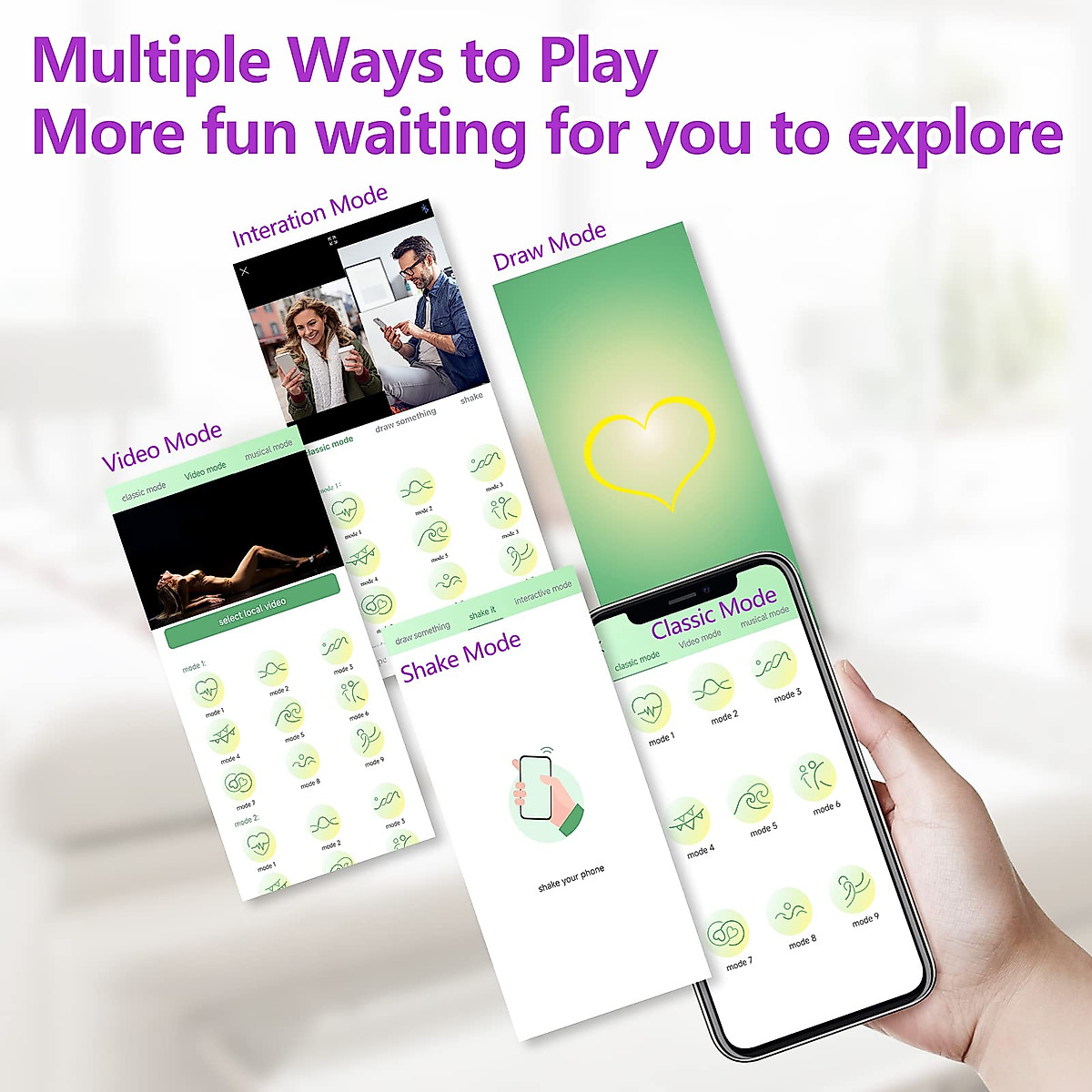 G Spot Vibrator Dildo Couples Sex Toys, Remote Control 9 Vibrators Music Video APP Modes Adult Sex Toys & Games