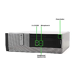 Dell OptiPlex 3020 SFF Computer Desktop PC, Intel Core i5 Processor, 16GB Ram, 120GB M.2 SSD, 2TB Hard Drive,Keyboard & Mouse, Wi-Fi & Bluetooth, Windows 10 Pro (Renewed)