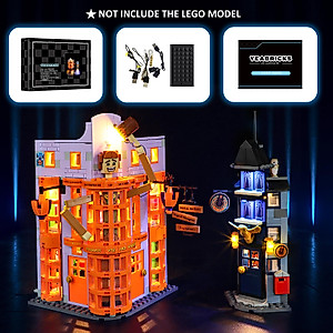 YEABRICKS LED Light for Lego-76422 Harry Potter Diagon Alley: Weasleys' Wizard Wheezes Building Blocks Model (Lego Set NOT Included)