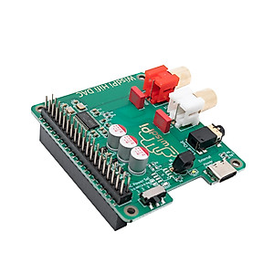 Raspberry Pi HiFi DAC HAT Audio Card Expansion Board for Raspberry Pi 4, Pi 3 B+, Pi 3 B, Pi 2, Pi B+, Pi Zero/Zero W