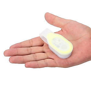 ALONEFIRE PL500 Nursing Night Light Clip on Flashlight USB Rechargeable Magnetic Nursing Light 3 Modes for Nurses Night Shift Nurse Essentials, Badge with Keychain Light, Built-in Battery (Yellow)