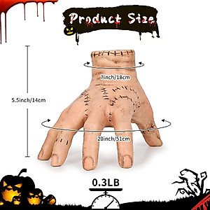 Hand Scary Realistic Fake Hand Gothic Prop Spooky Home Decor Halloween Bloody Decoration Merlina Brithday Party Supplies