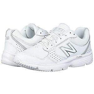 New Balance Women's 411 V1 Walking Shoe, White/White, 8