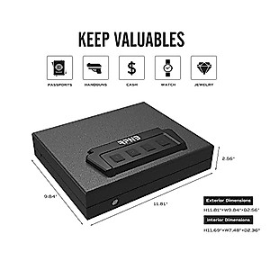 RPNB Portable Security Safe, Quick-Access Dual Firearm Safety Device with Quick Reliable Keypad Access