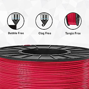 ABS 3D Filament 1.75mm Diameter - No Tangle, No Clogging & Good Impact Resistance - Voron Red -1kg