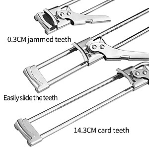 Jar Opener for Weak Hands, Adjustable Stainless Steel Can Opener, Jar Gripper Tight Lid Opener, Kitchen Gadgets, Easy Jar Opener for the Elderly and Children (A)