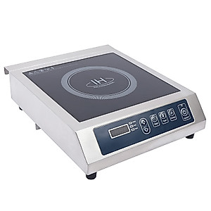 High Power Portable Induction Cooker, 110V 1800W Induction Cooker Cooktop Countertop Burner Induction Cooktop with 13 Speed Adjustment Electromagnetic Oven with Timed Cooking