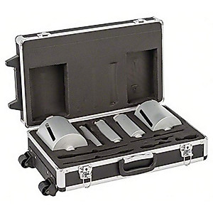 Bosch Accessories 2608587007 Diamond Core Drill Bit Set for Dry Core Drill G 1/2 Inch 38/52/65/117/127 x 150mm