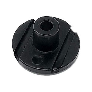 Vintage Forge Black Tall Round Slotted String Retainer Guide Tree for Fender Precision Jazz Style Bass Guitars and Others with Screw BSR10-BLK