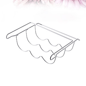 PATKAW Refrigerator Wine Rack Fridge Wine Rack Under Cabinet Organizer Beer Soda Can Dispenser Water Bottle Holder Iron Organizer Bins Space Saver for Home Party Bar Stackable Wine Rack