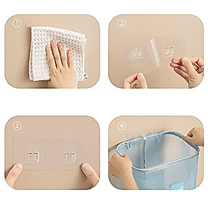 Wall-mounted laundry basket, collapsible washable laundry storage basket, bathroom and bedroom laundry organizer (blue)