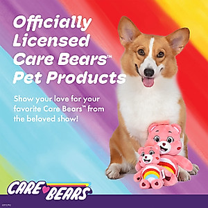 Care Bear for Pets Cheer Bear Dog Plush Squeaky Toy, 6' with Squeaker Inside and Crinkle Ears, Small, Collectible Dog Toys (FF19785)