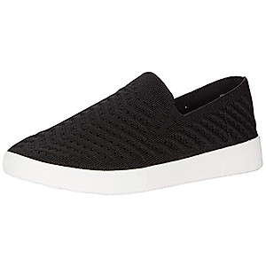 WHITE MOUNTAIN Shoes Courage Women's Sneaker Flat, Black/Fabric, 8.5 M