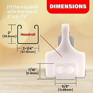 Amazing Drapery Hardware High Profile Cord Tilter for Horizontal Blinds 1ct - 1/4" Square Rod Compatible, Durable Control Mechanism