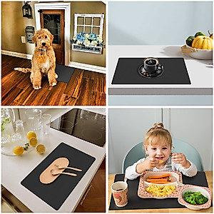 Coffee Maker Mat Accessories for Countertop - Coffee Bar Decoration Rubber Backed Dish Drying Mat for Kitchen - Pu Absorbent Hide Stain Mat, Wipeable Coffee Espresso Machine Mat for Dish Rack 25x17in