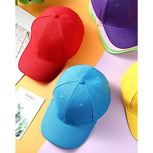 23 Pieces Blank Baseball Caps Bulk Running Retro Adjustable Plain Sports Unisex Trucker Hats for Women Man Multi Colored