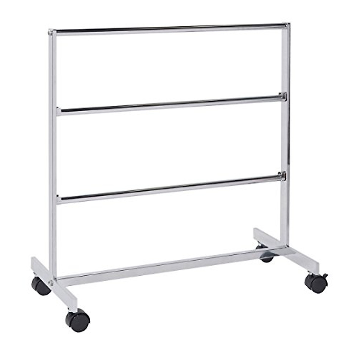 SSWBasics Chrome Storage Clothing Rack with Hanger Bars - 3 Bars for Rack Included