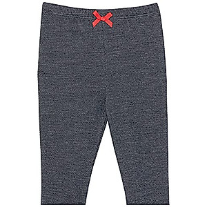 Tommy Hilfiger Baby Girls 2 Pieces Legging Baby and Toddler Layette Set, Egret/Navy, 3 6M US