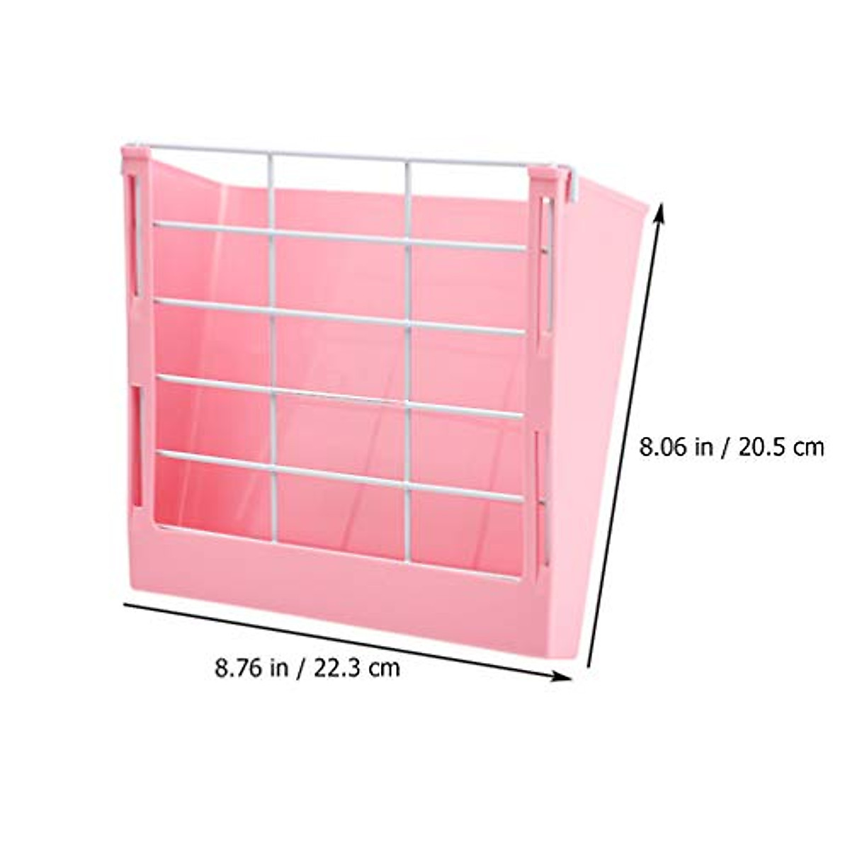 POPETPOP Wood Hay Feeder Rack for Guinea Pig Rabbit Bunny Food Manager Grass Holder for Small Pet Chinchilla Hamster Ferret Pink
