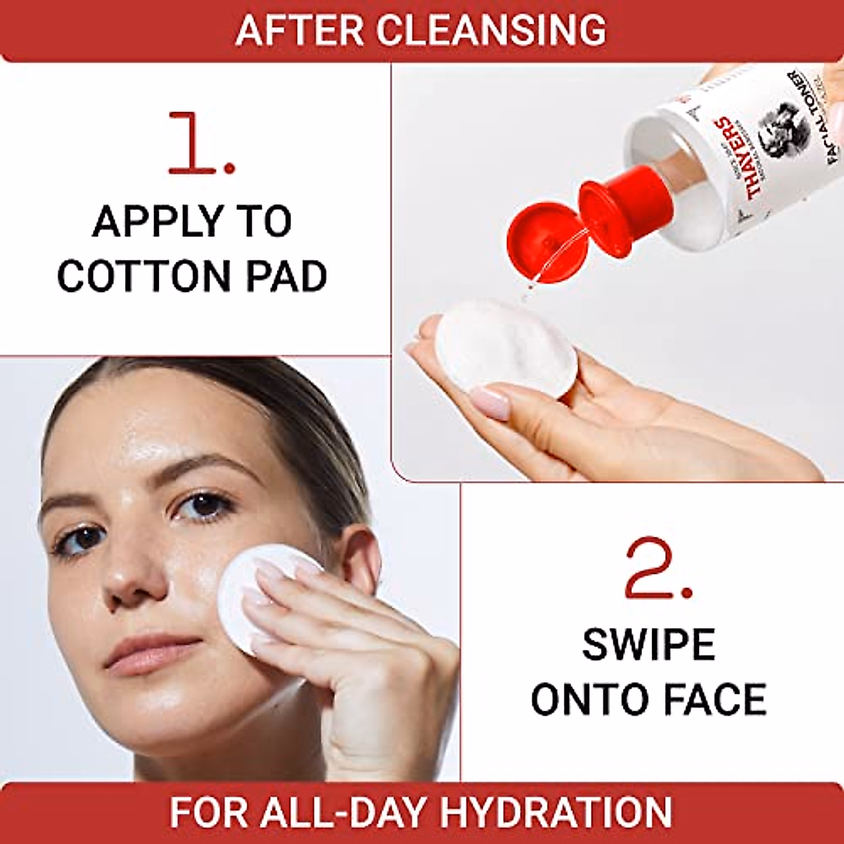 THAYERS Alcohol-Free Rose Petal Witch Hazel Facial Toner with Aloe Vera Formula, 12 Ounce