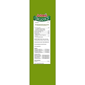 Jobe’s Organics Granular All Purpose Fertilizer, Easy Plant Care Fertilizer for Vegetables, Flowers, Shrubs, Trees, and Plants, 4 lbs Bag