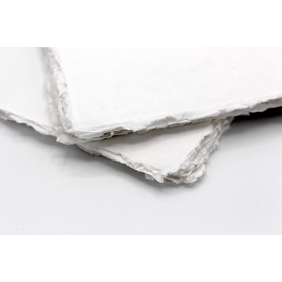 Shizen Design Watercolor Paper, 8.5 x 11 inch 200GSM Cotton Rag Paper Deckled Edge, Torn Paper, Handmade Paper Sheets for Drawing, Watercolor, Sketching